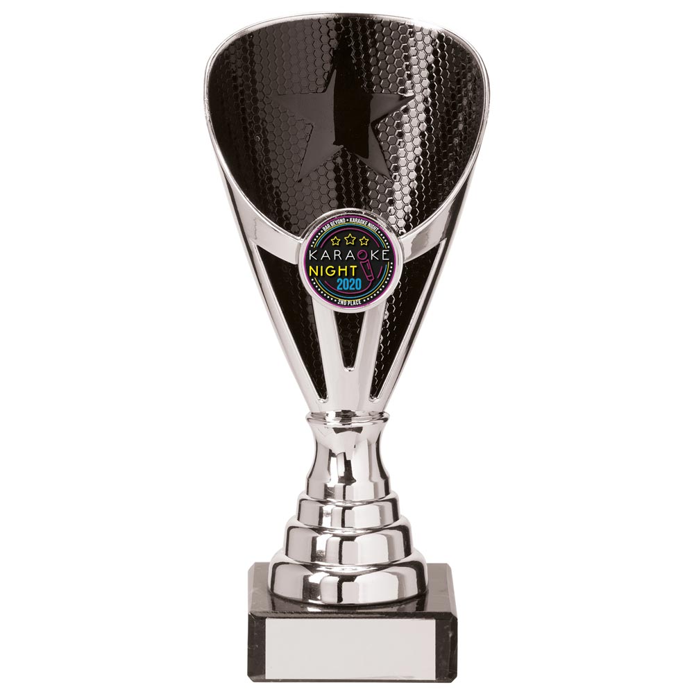 Rising Stars Premium Trophy in Silver & Black – North East Trophies