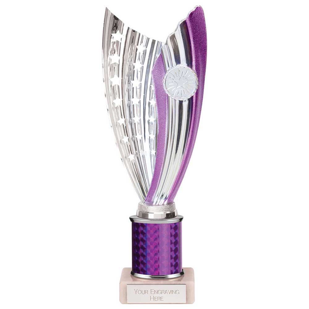 Glamstar Plastic Trophy in Purple – North East Trophies