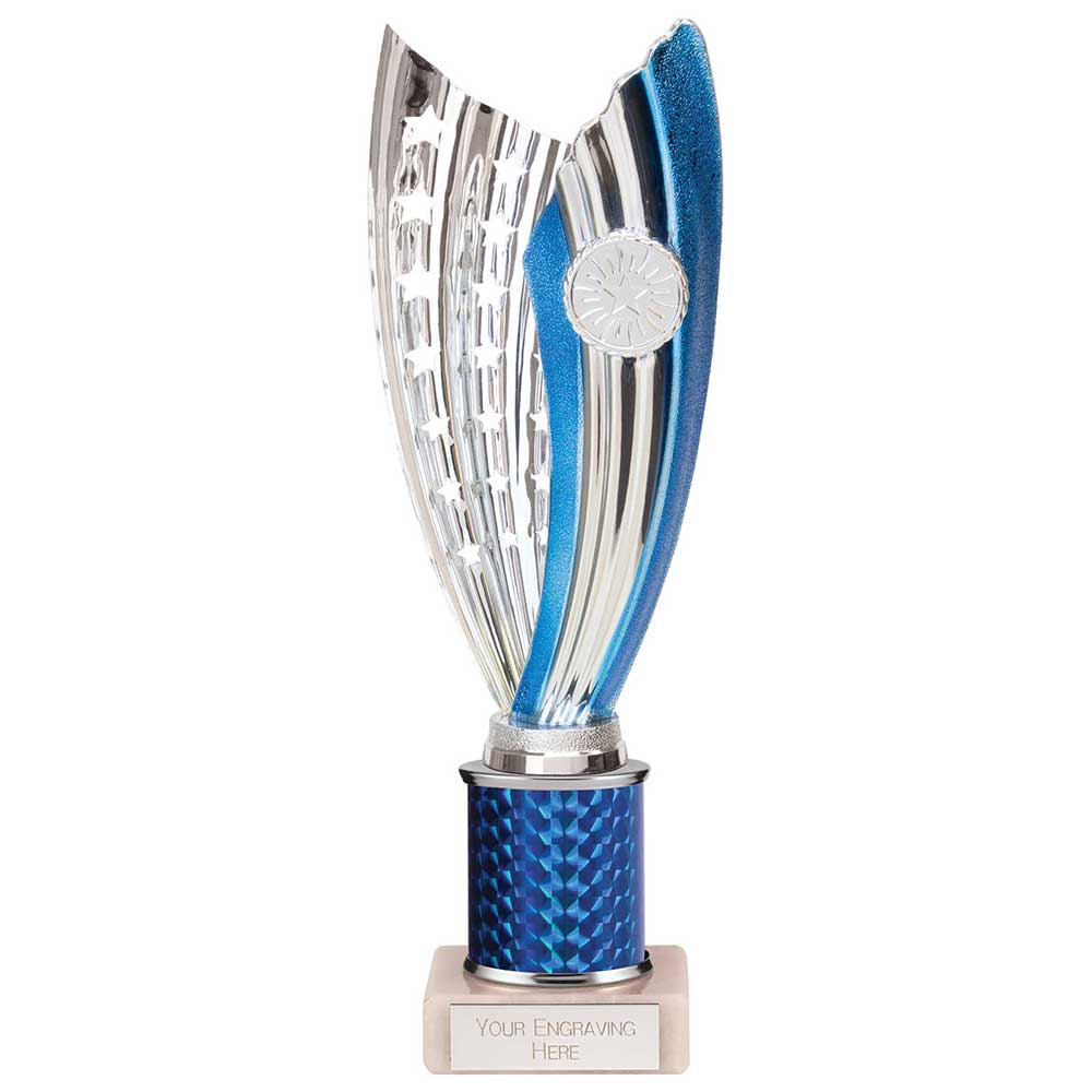 Glamstar Plastic Trophy in Blue – North East Trophies